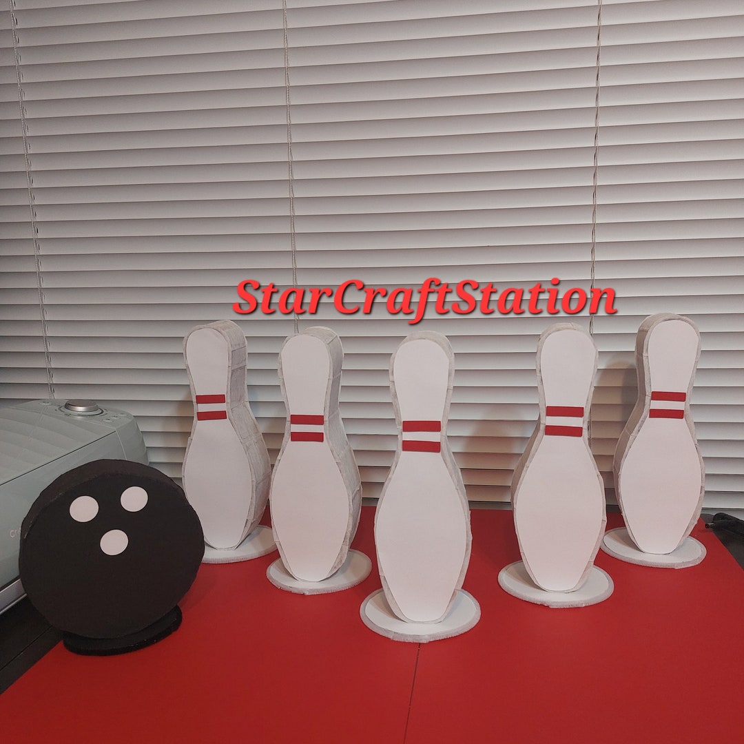 Bowling Stand up Centerpieces (double Sided) - Etsy