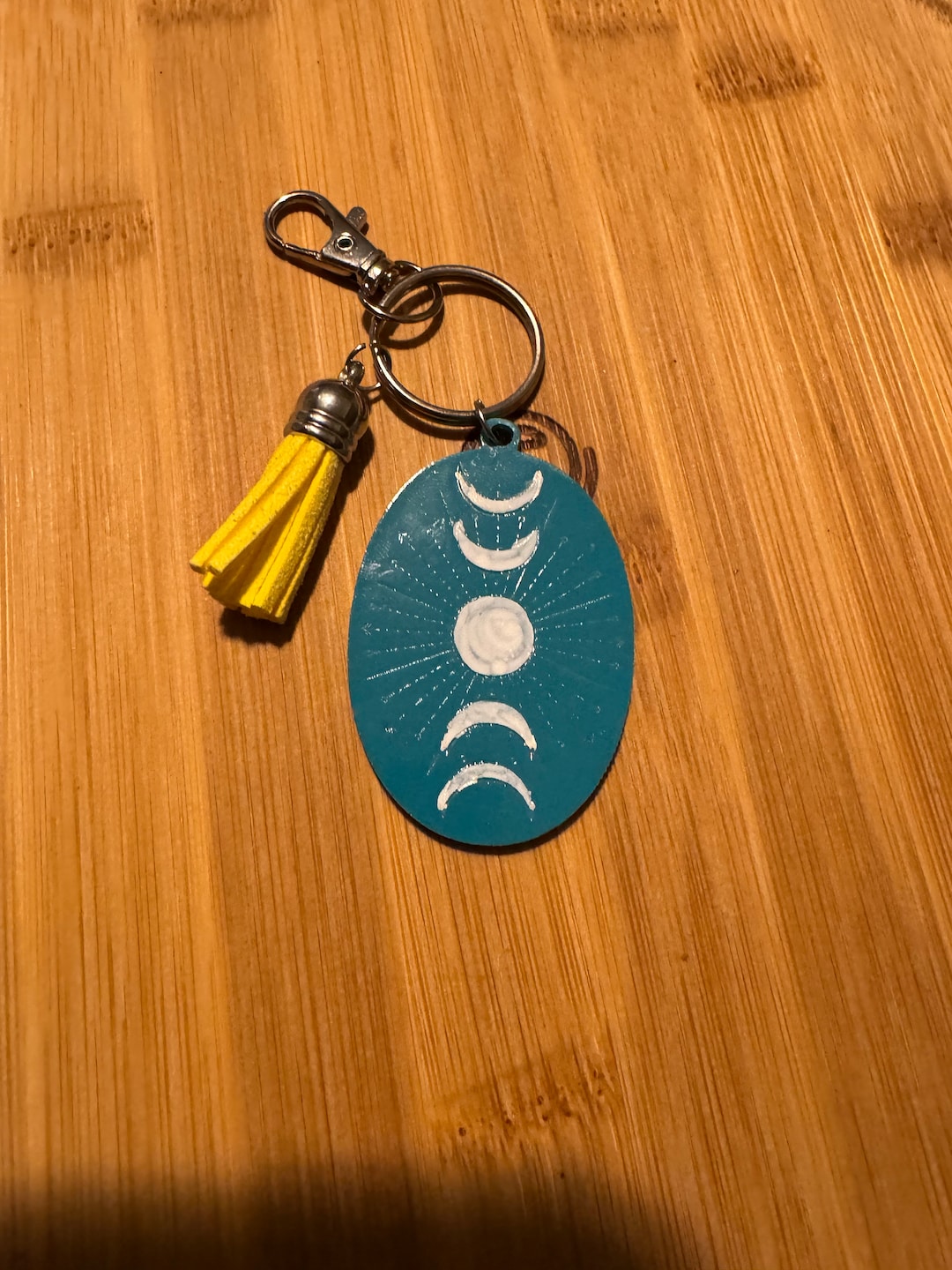 Clearance: Acrylic Moon Phase Keychain - Etsy