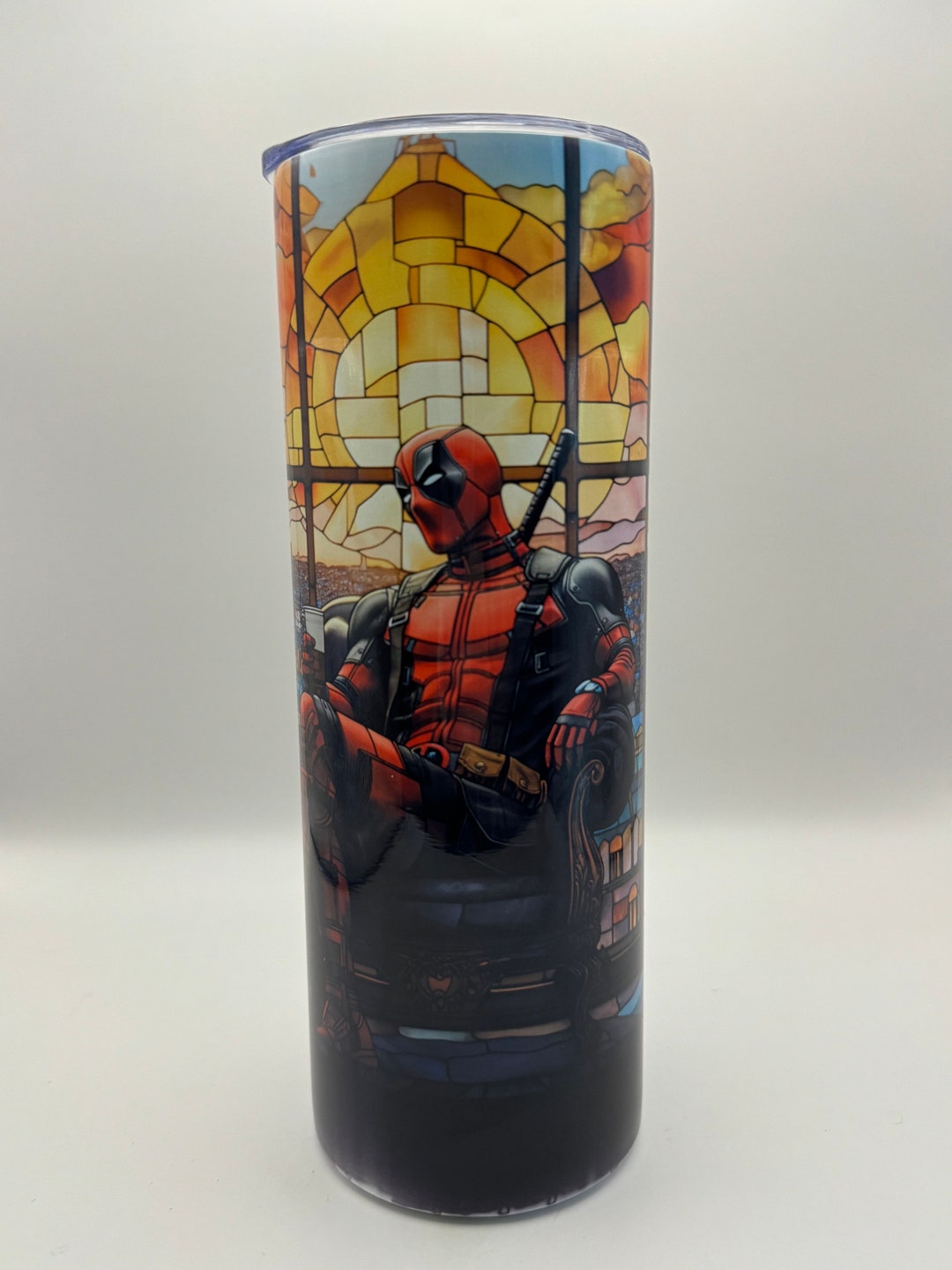 Stain Glass Deadpool 20 Oz Tumbler - Etsy