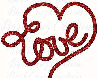 Heart squiggle | Etsy