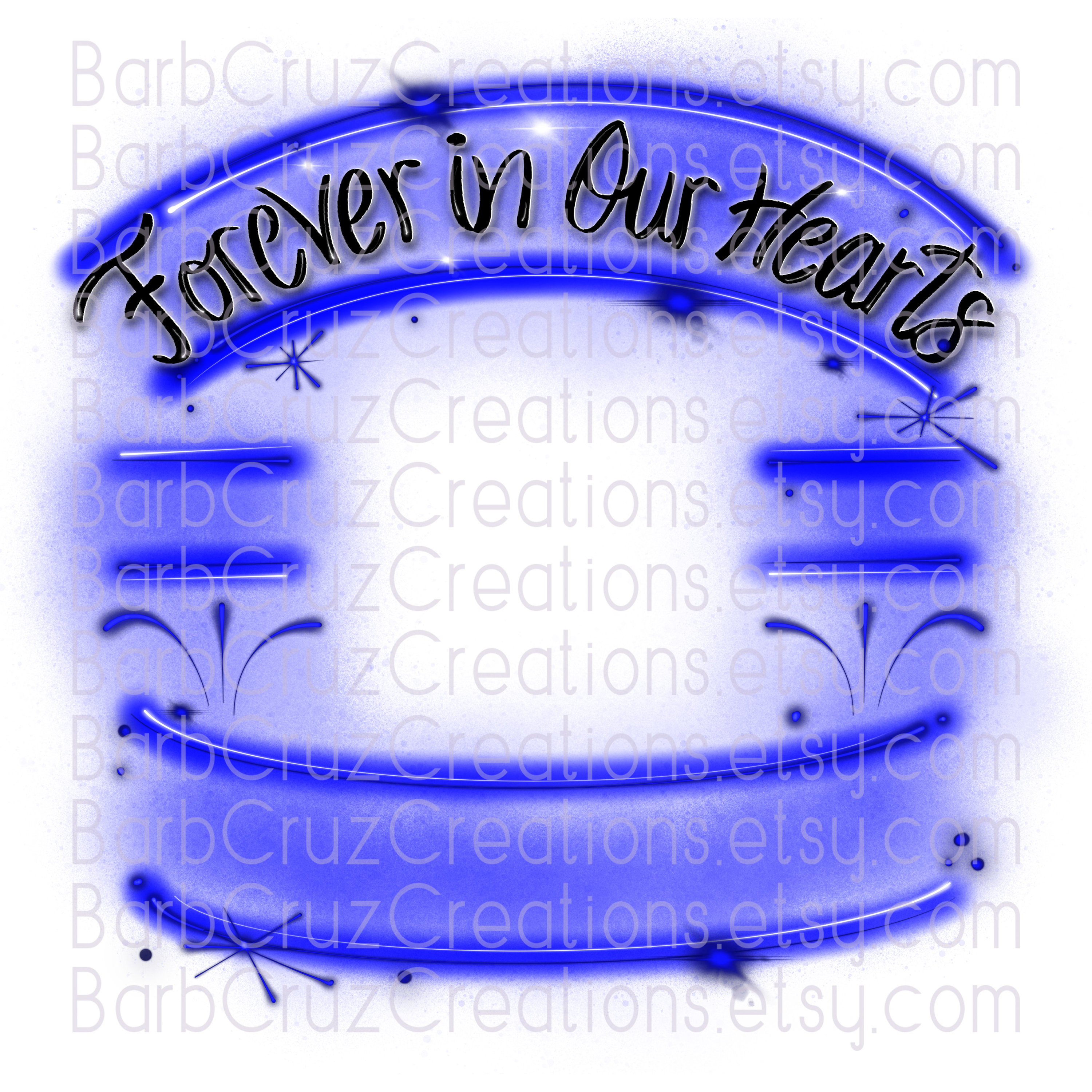 Forever in Our Hearts in Memory Of Sublimation Designs - Etsy UK