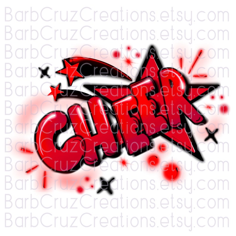 Cheerleader Splatter Paint Designs Red Cheer Team Shirt - Etsy