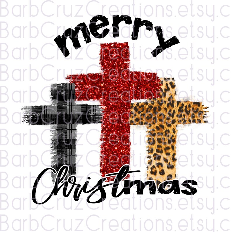 Merry Christmas Buffalo Plaid Cross Christmas Shirt Design - Etsy