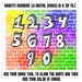 Graffiti Numbers, Boxy Customizable Numbers, Airbrush Fonts ...