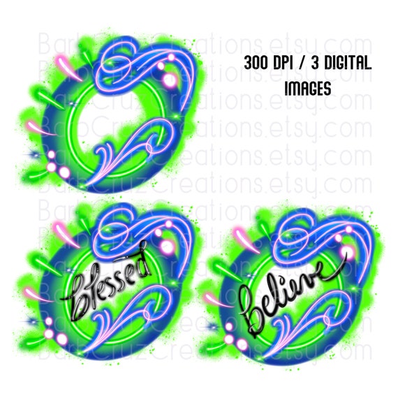 Airbrush Backgrounds Set Bundle Airbrush Png Blessed - Etsy