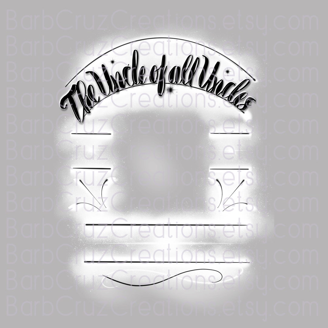 Airbrush Png, Airbrush Frame, RIP, White, Uncle, in Loving Memory Of ...