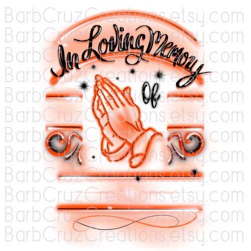 In Loving Memory Of in Memory Of Sublimation Designs | Etsy