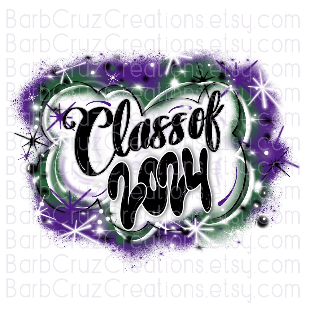 Airbrush Png, Class of 2024, Senior 2024, Reunion, High School ...