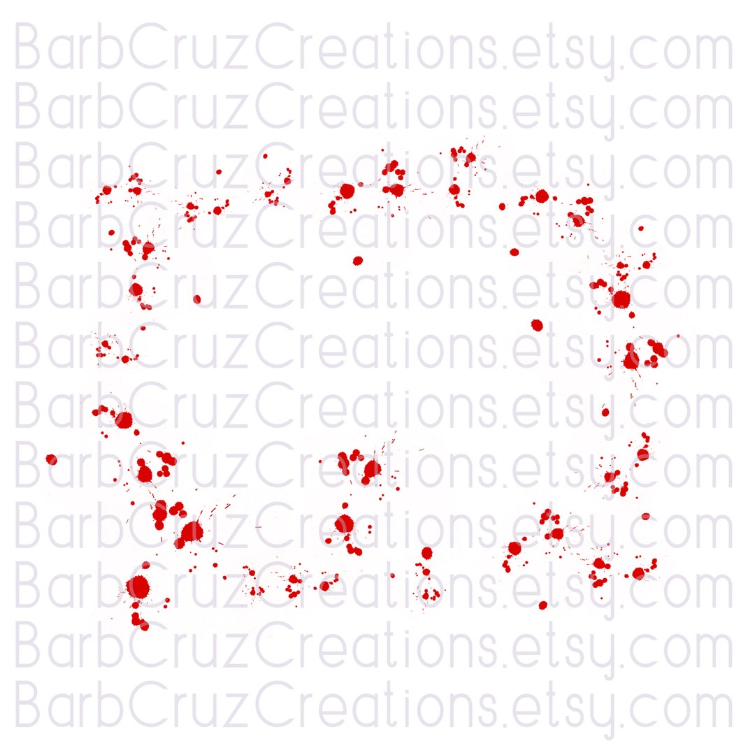 Red Paint Splatter, Random Paint Splatters, Png, Sublimation Designs ...