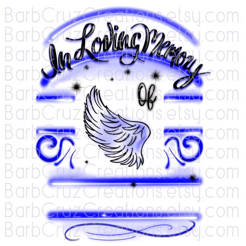 In Loving Memory Of in Memory Of Sublimation Designs - Etsy
