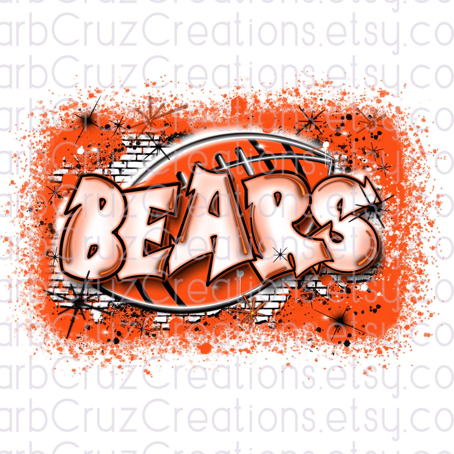 Football Game Day Splatter Paint Design Team Sports Team - Etsy