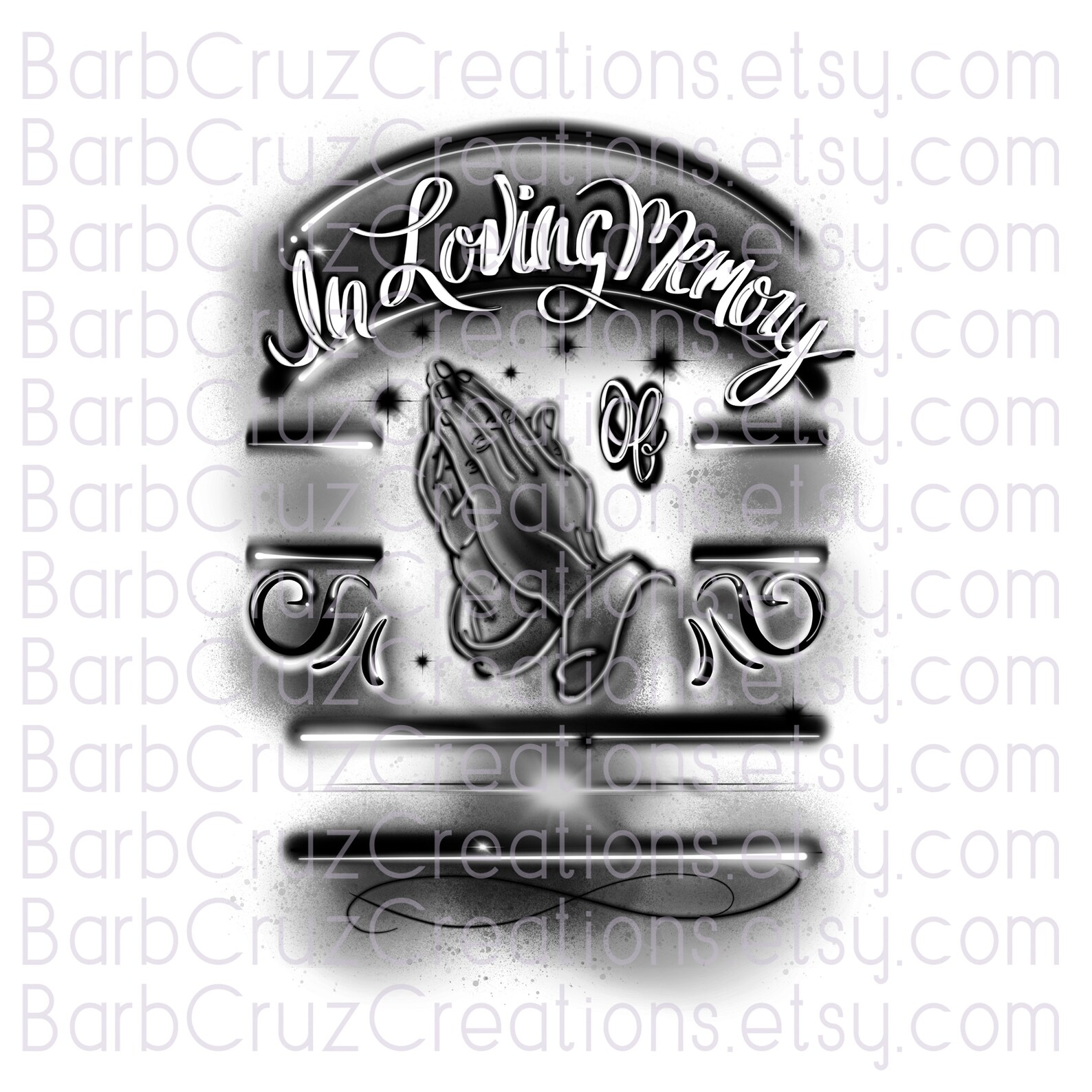 In Loving Memory Of Black in Memory Of Sublimation Designs | Etsy