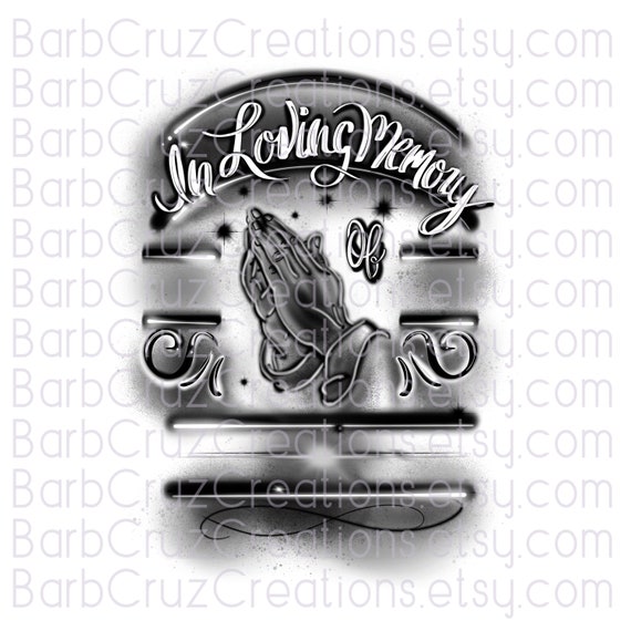 In Loving Memory Of Black in Memory Of Sublimation Designs | Etsy