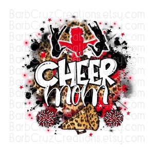 Leopard Print, Cheer, Mom, Cheerleader, Designs, Cheer Shirt Png, Cheer ...