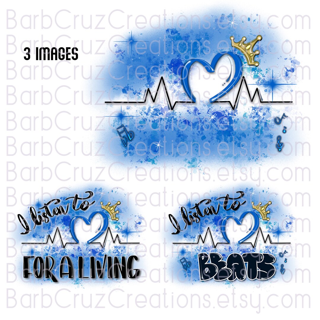 Nurse Png, Blue Heart Splatter Paint, Airbrush, Digital Downloads ...