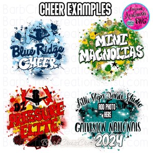 Custom Order, Cheer Squad, Team, Name Added to a Pre-made Cheer ...