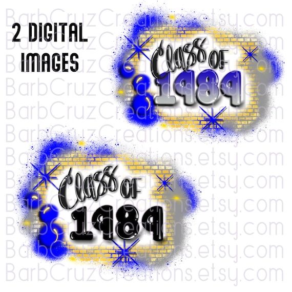 Class of 1989 Airbrush Sublimation Design Digital Download - Etsy