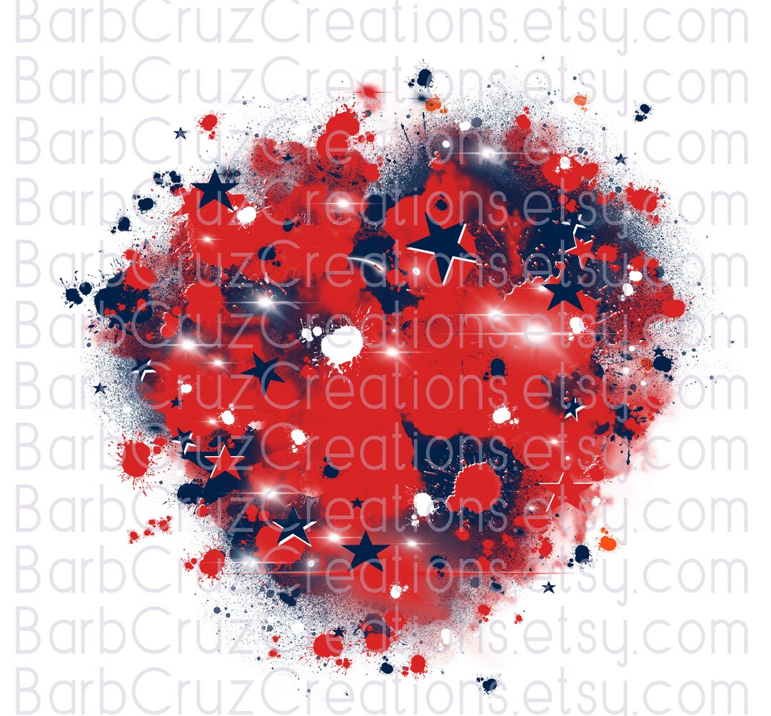 Airbrush, Red Star Burst Background, Digital Airbrush, Tumblers, Png ...