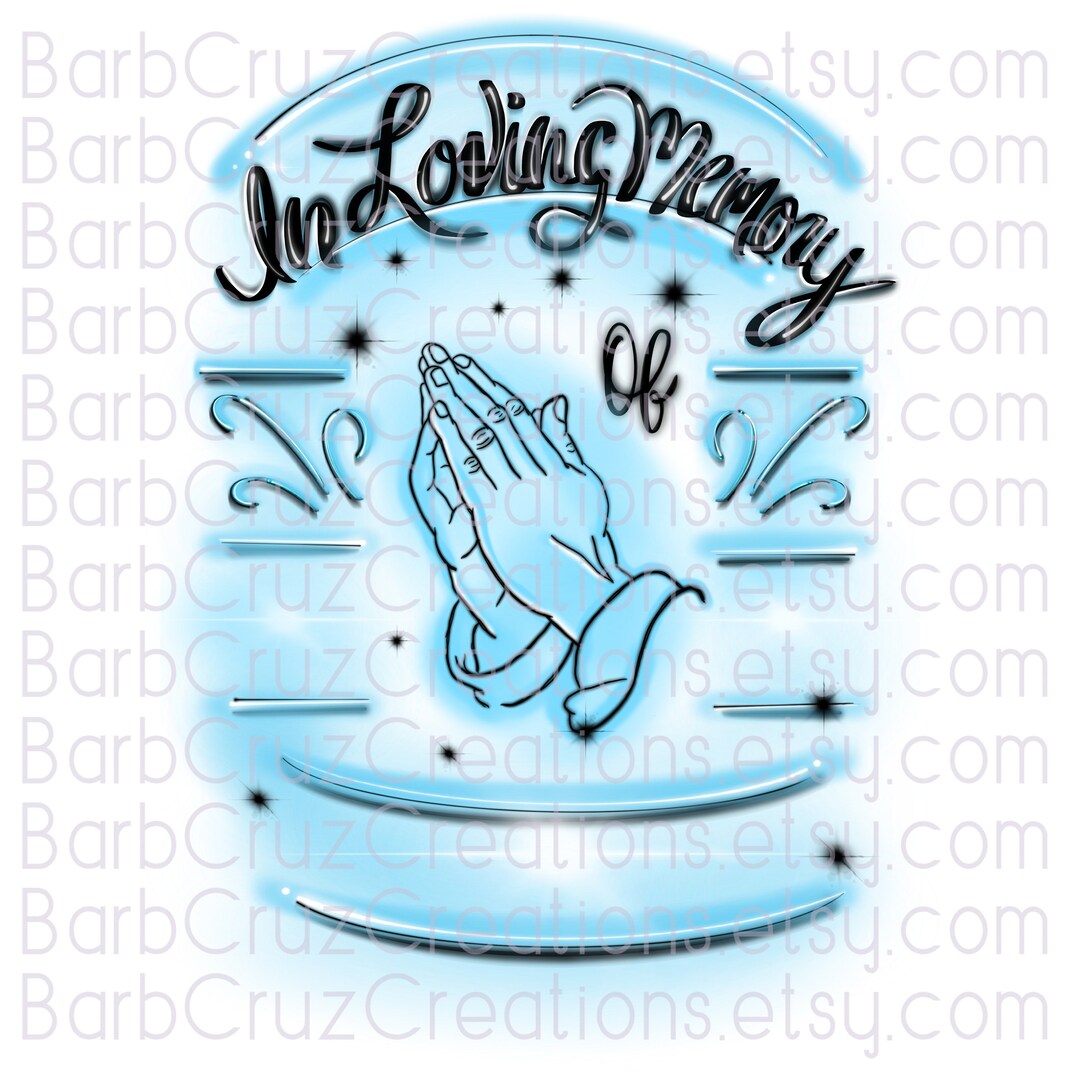 In Loving Memory Of, in Memory Of, Sublimation Designs, Digital ...