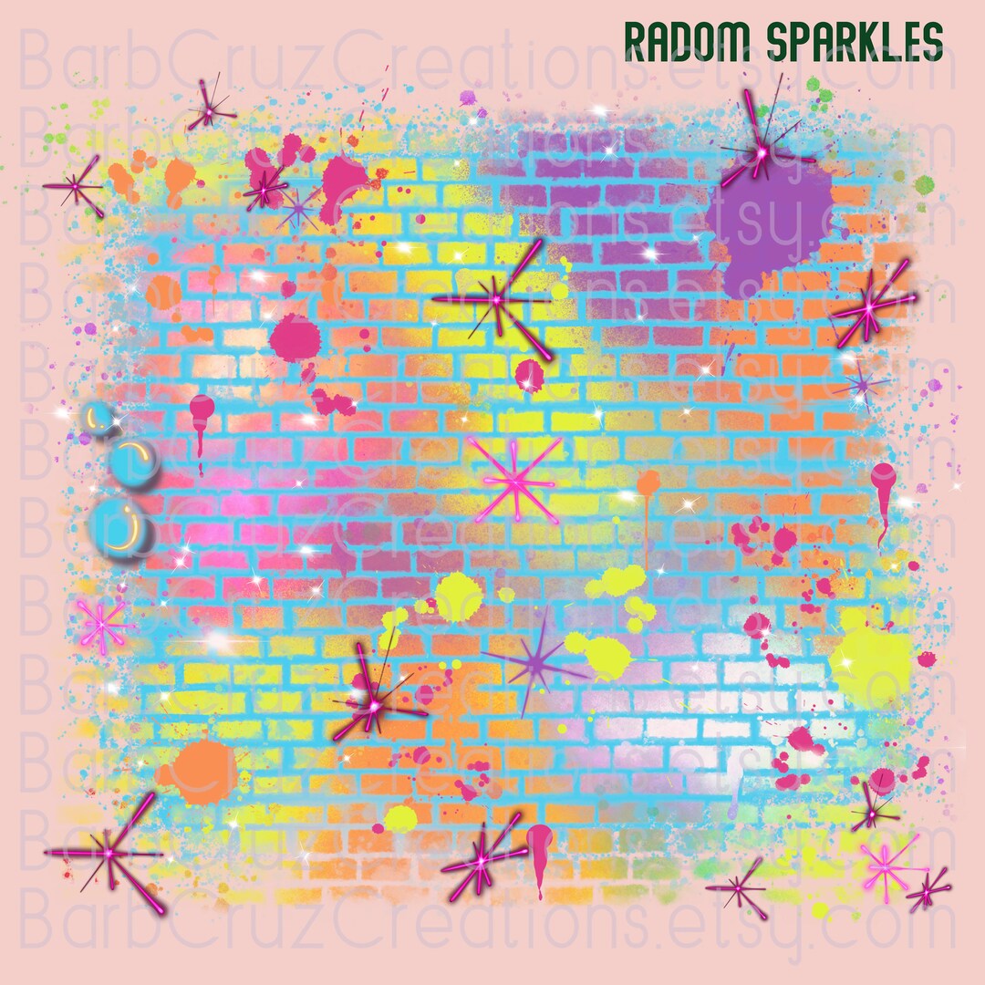 Airbrush Accents, Radom Sparkles, Star Burst, Sublimation Designs, PNG ...