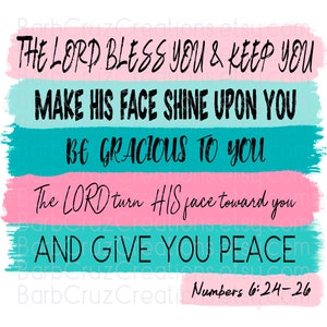 The Blessing, Numbers 6, He is for You, Png, Clip Art, Digital Download ...
