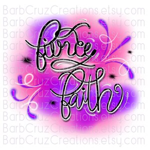 Airbrush Background, Fierce Faith, Pink, Purple, Clipart, Pngs ...