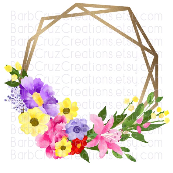 Modern Gold Frame Gold Wreath Floral Gold Wreath - Etsy