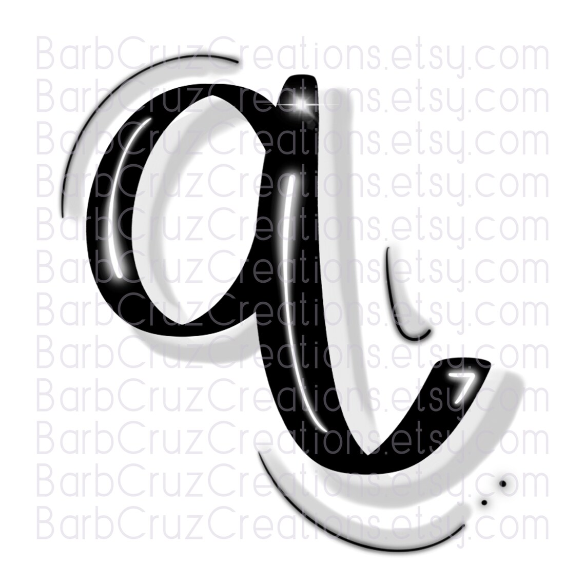 Airbrush Fonts Airbrush Lower Case Letters Q R T W | Etsy