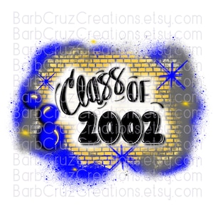 Class of 2002, Reunion Airbrush, Sublimation Design, Digital Download ...