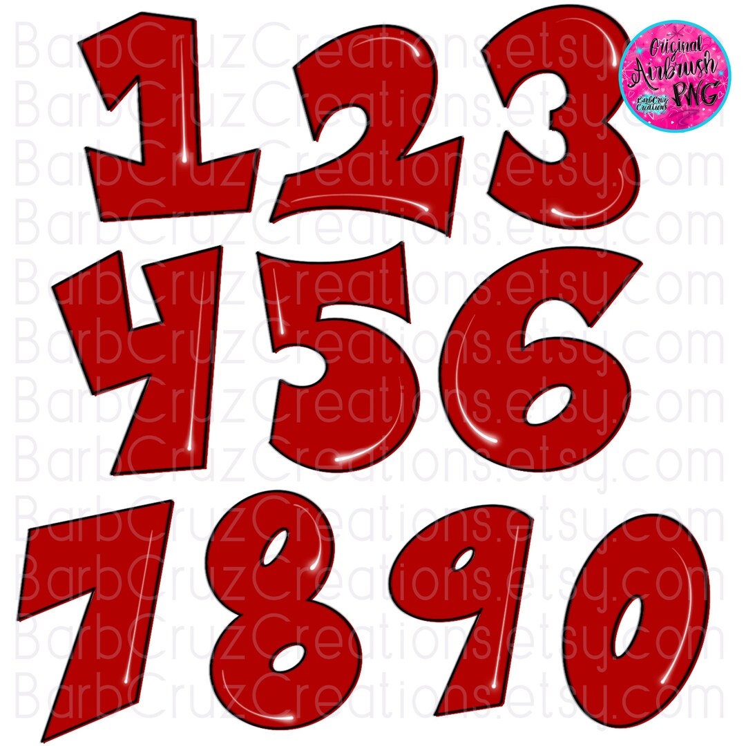 Airbrush Png, Airbrush Numbers, Graffiti Png, Graffiti Numbers, Number ...