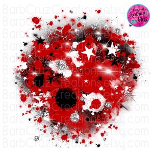 Airbrush Png, Red, Silver, Black, Star Burst, Airbrush Background ...