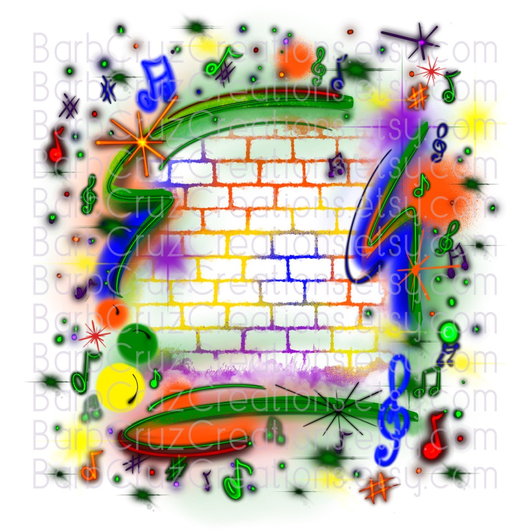 Rainbow, Airbrush Png, Music, Background, Digital Airbrush, Graffiti ...