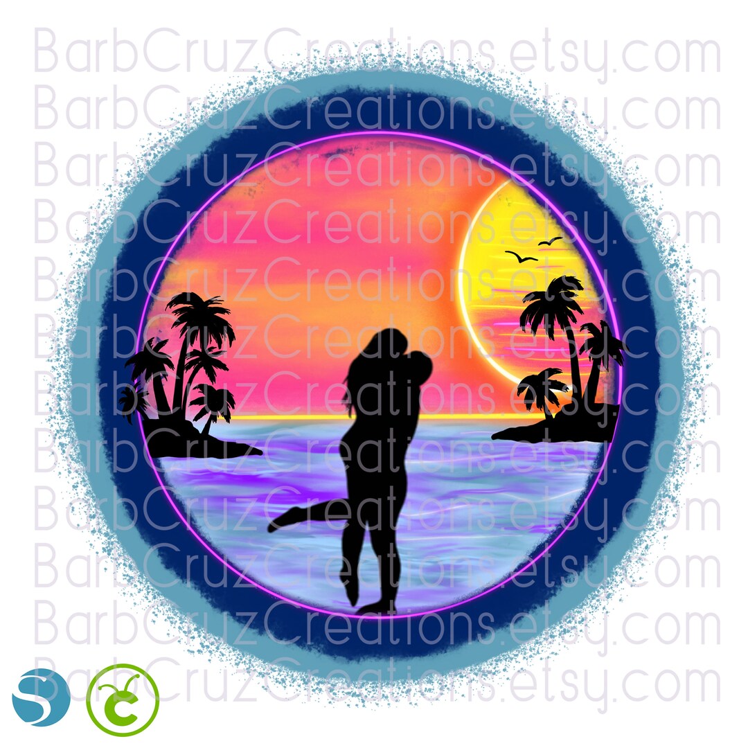 Airbrush Png, Tropical, Couple, Island, Beach, Ocean, Sunset, Sunrise ...