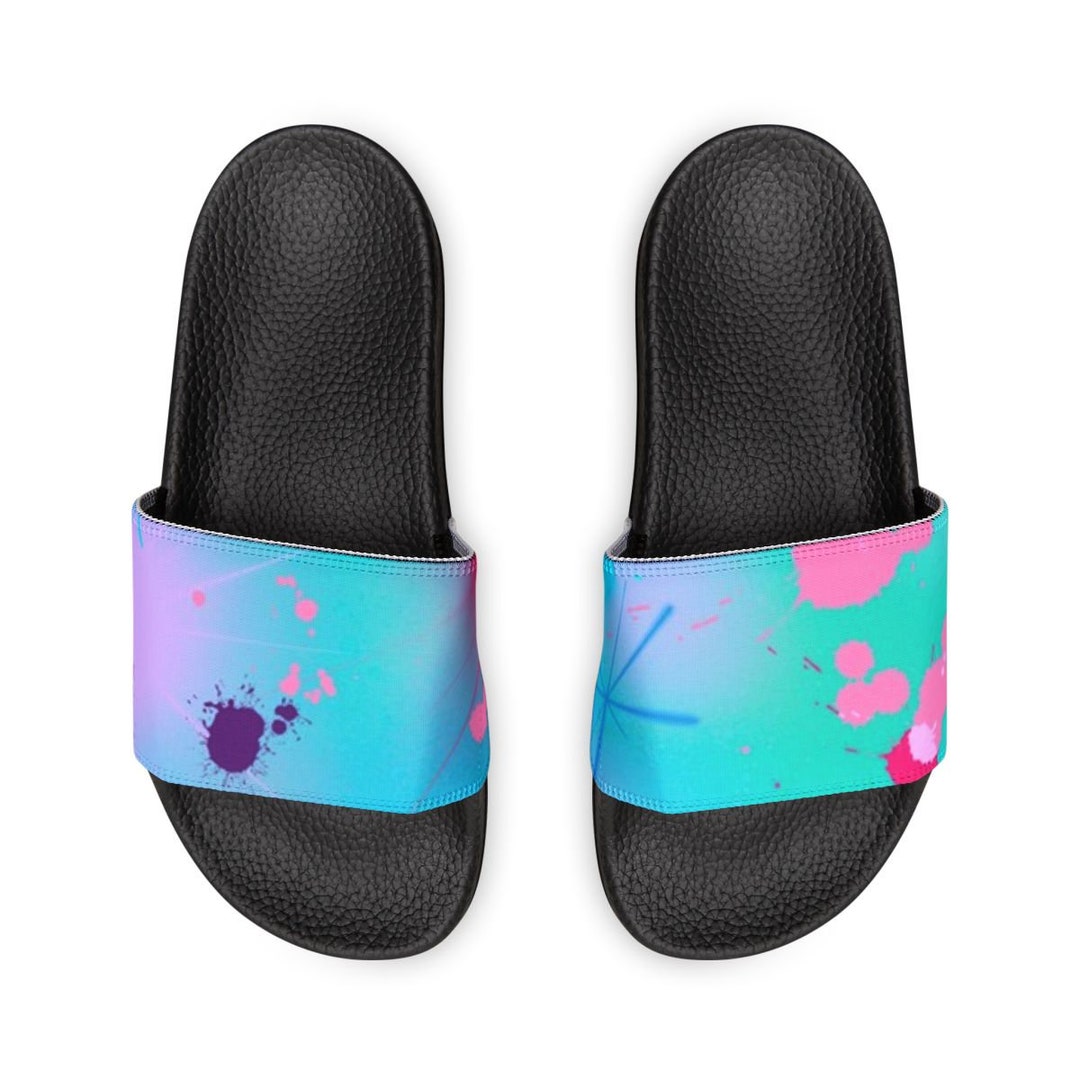 Airbrush Apparel Design Slides, Party Shoes, Youth Removable-strap ...