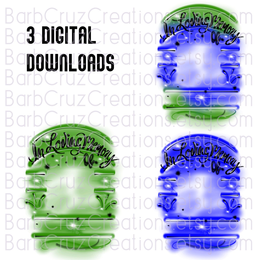 In Loving Memory Of, in Memory Of, Sublimation Designs, Digital ...