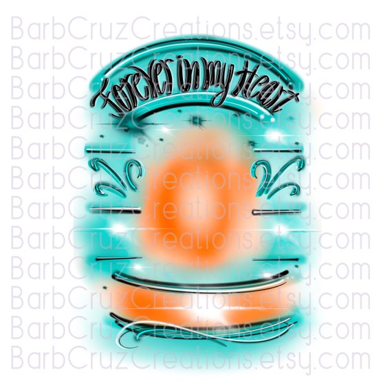 Forever in My Heart in Loving Memory Of Sublimation Designs - Etsy