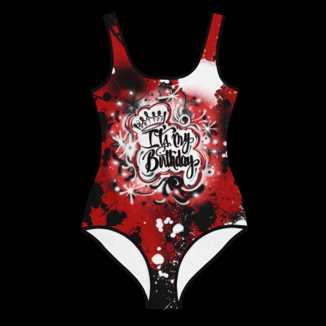 Custom Airbrush Swimsuit, Bathing Suit, BACH, Birthdays, Events, Camp ...
