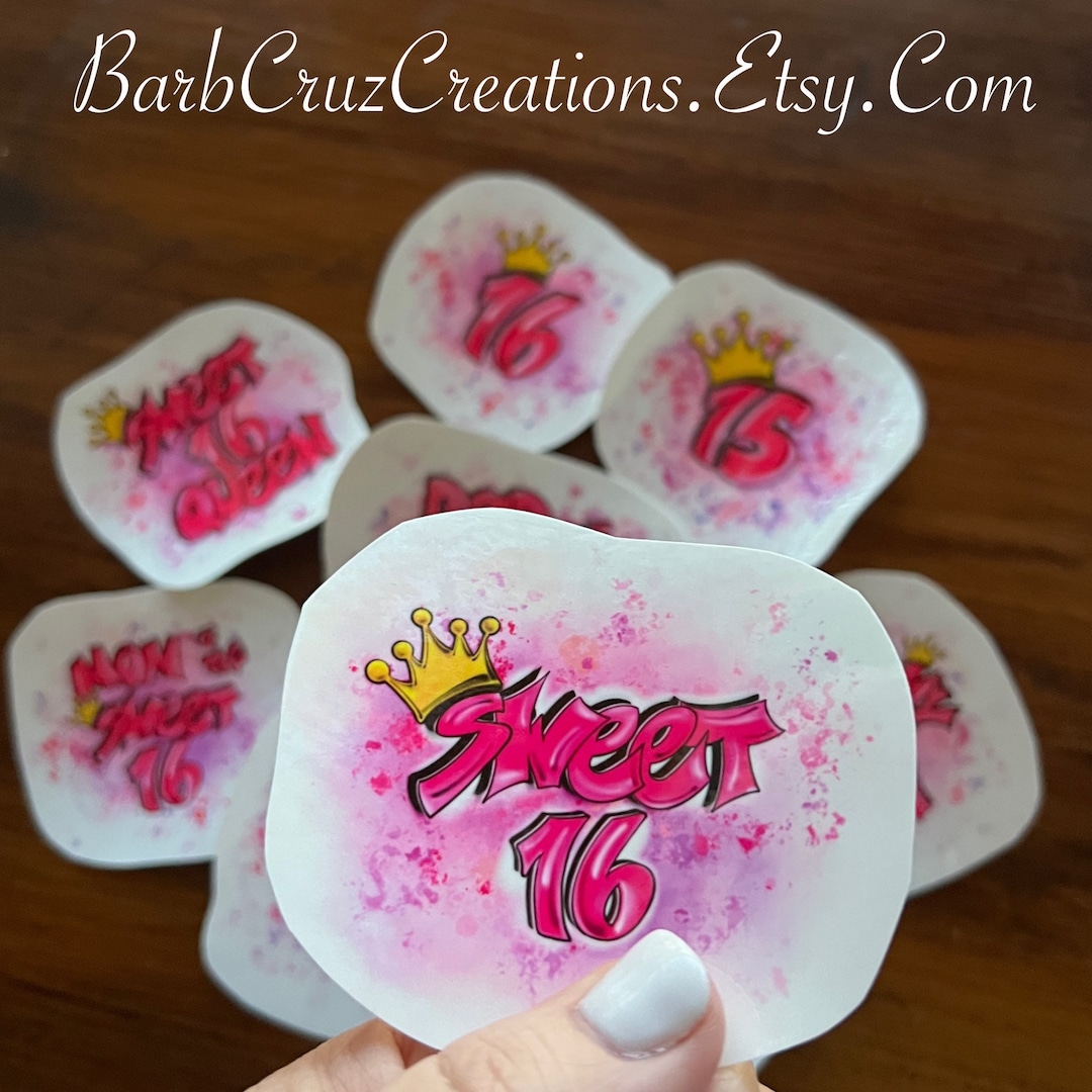 Airbrush Designs, Stickers, Personalized Stickers, Hand Drawn Stickers ...
