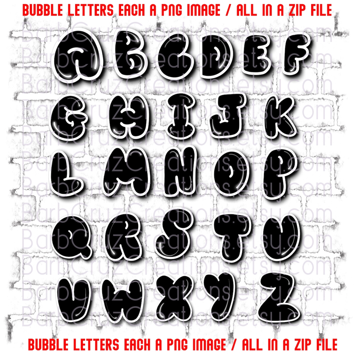 Bubble Font Images Fat Graffiti Letters Airbrush Alphabet - Etsy