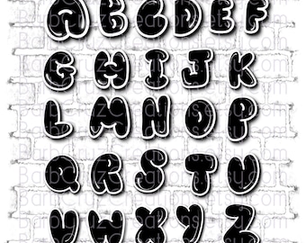 Bubble Graffiti Numbers