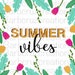 Summer Vibes Frame Set of 2 Digital Images Clip Art Png - Etsy