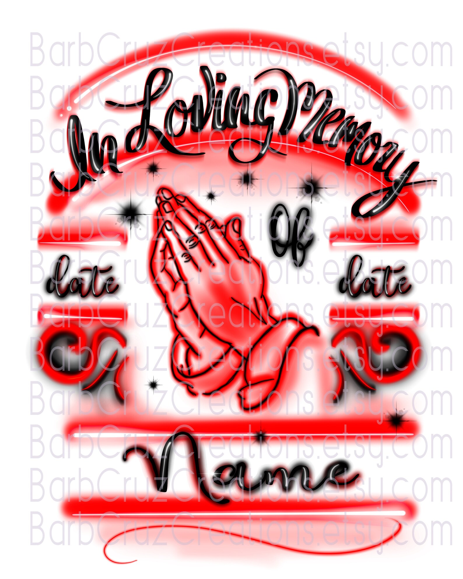 In Loving Memory Of in Memory Of Sublimation Designs | Etsy