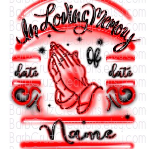 In Loving Memory Of, in Memory Of, Sublimation Designs, Digital ...