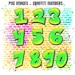 Graffiti, Numbers, Colorful Numbers, Airbrush Numbers, Airbrush ...
