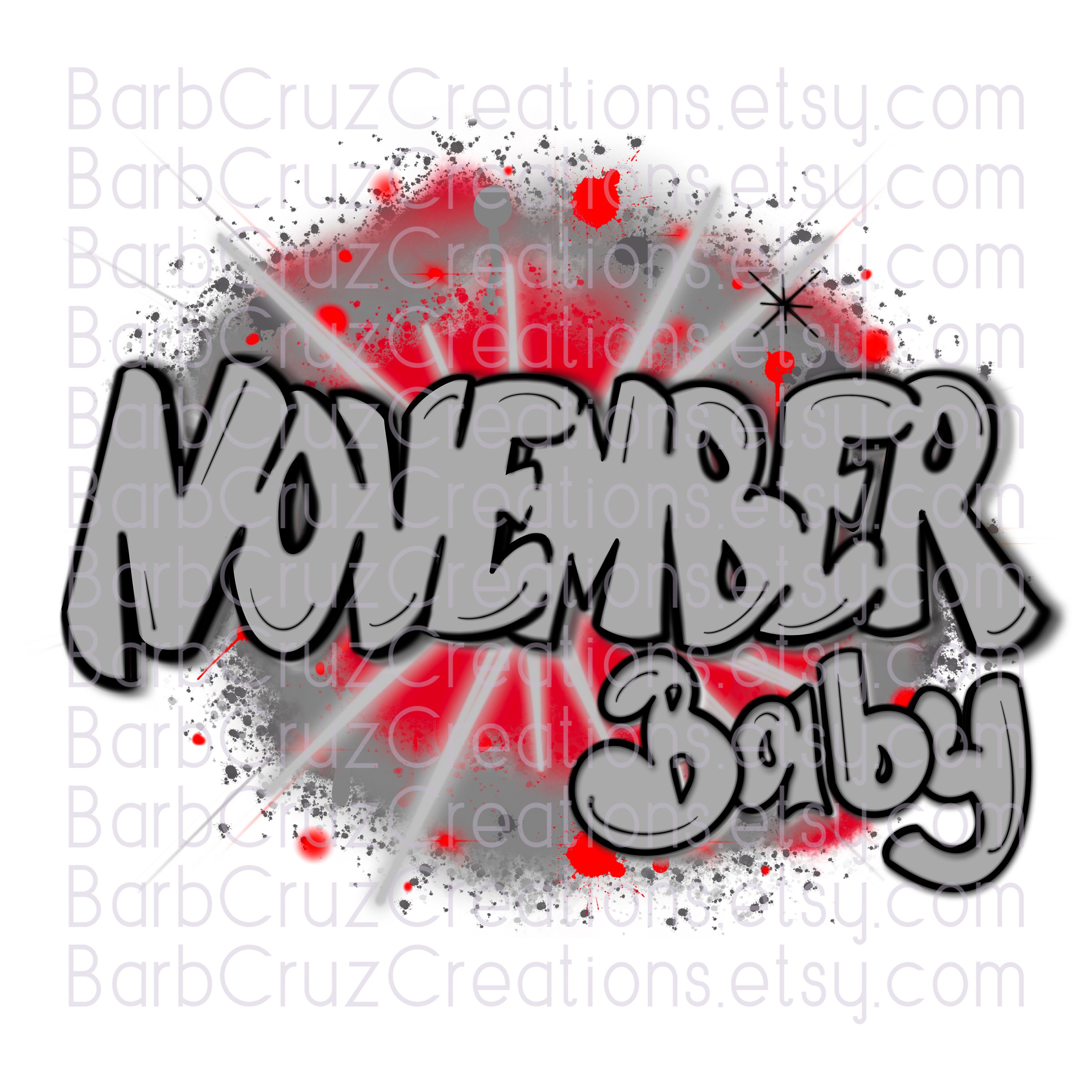 November Word Clipart