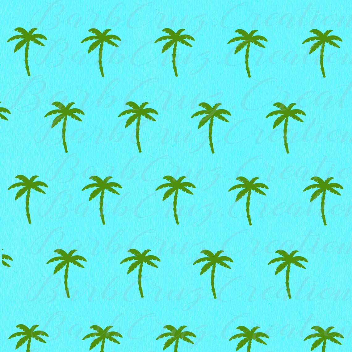 Tropical Watercolor Palm Trees Background Clip Art PNG | Etsy