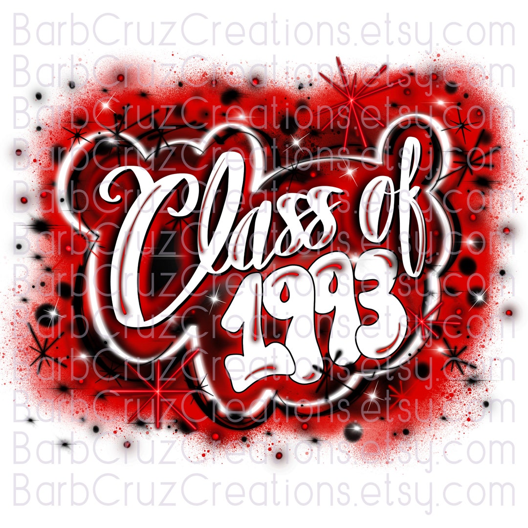 Class of 1993, Airbrush, Sublimation Design, Digital Download, Brick ...