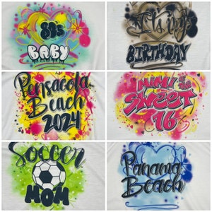 Airbrush Apparel Heart Designs, Custom Airbrush T-shirts, Personalized ...