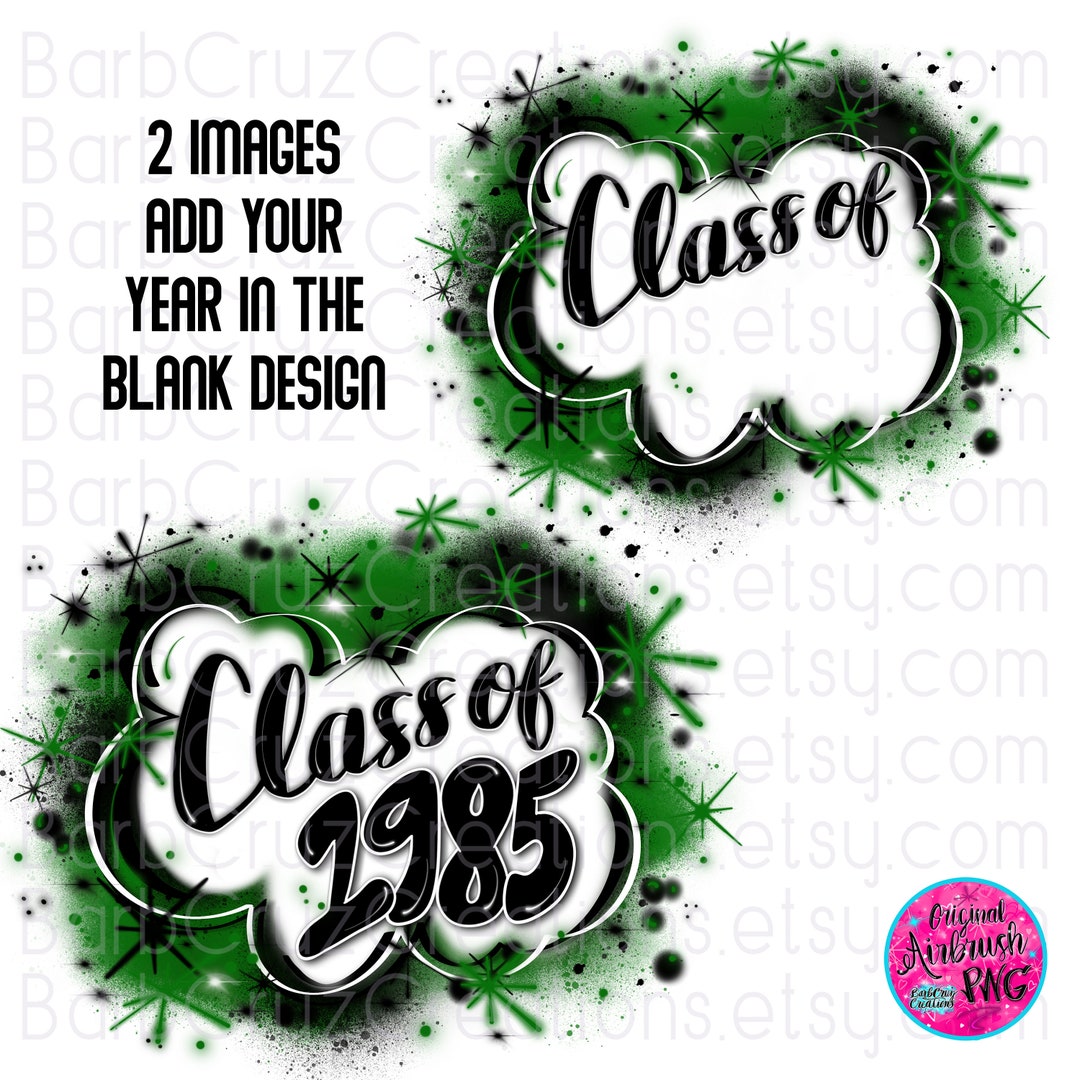 Airbrush Png, Class of 1985, DTF, Sublimation Design, Digital Image ...
