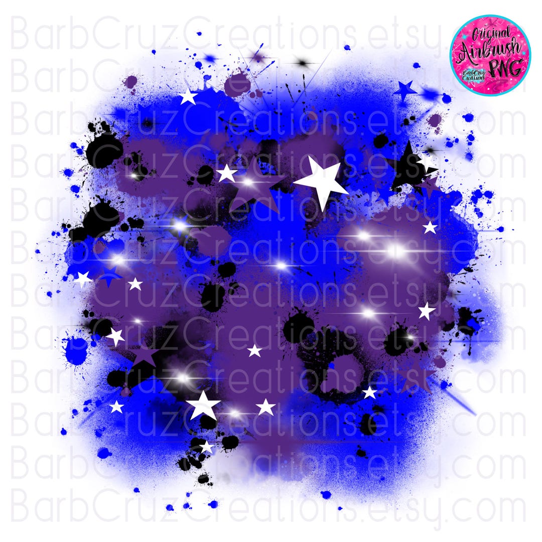Airbrush Png, Star Bursts, Sublimation Designs, Digital Download ...
